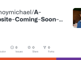 Github Beshoymichael A Website Coming Soon Page Using Html Css