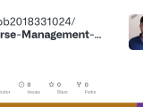 Github Arnob2018331024 Course Management System Using Java Servlet