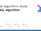 Github Kohak Algorithm Study Weekly Algorithm