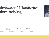 Github Creativecoder11 Basic Js Problem Solving