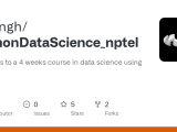 Github Gasingh Pythondatascience Nptel Solutions To A 4 Weeks Course