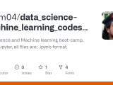 Github Siyam04 Data Science Machine Learning Codes Notes Python Data