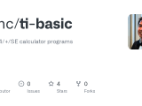 Github Artnc Ti Basic Ti 83 84 Se Calculator Programs
