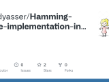 Github Haidyasser Hamming Code Implementation In Python