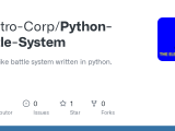 Github Electro Corp Python Battle System A Rpg Like Battle System