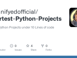 Github Technifyedofficial Shortest Python Projects 5 Best Python