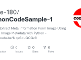 Github Code 180 Pythoncodesample 1 How To Extract Meta Information