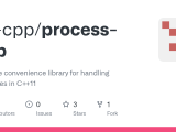 Github Lib Cpp Process Cpp A Simple Convenience Library For Handling