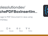 Github Simplesolutiondev Apachepdfboxinsertimagepdfdocument Insert