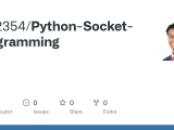 Github Sd12354 Python Socket Programming
