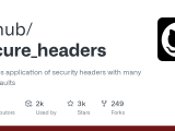 Github Github Secure Headers Manages Application Of Security Headers