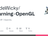 Github Codewicky Learning Opengl 从零开始学习opengl
