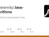 Github D Extremity Java Algorithms All Algorithms Implemented In Java