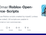 Github Dev0mar Roblox Open Source Scripts Free To Use Roblox Scripts