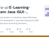 Github Luthra Ui E Learning System Java Gui Application E Learning
