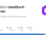 Github Ckeditor Ckeditor4 Angular Official Ckeditor 4 Angular Component
