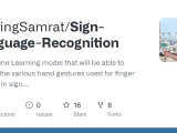 Github Codingsamrat Sign Language Recognition A Machine Learning