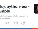 Github Ro6ley Python Ocr Example The Code For The Blogpost A Python