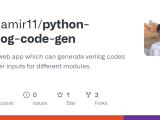 Github Mshamir11 Python Verilog Code Gen A Flask Web App Which Can