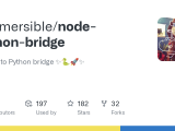 Github Submersible Node Python Bridge Node Js To Python Bridge