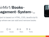 Github Aamirmir1 Books Management System Using Html Css Javascript