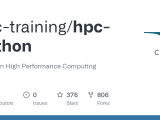 Github Csc Training Hpc Python Python In High Performance Computing