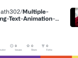 Github Adinath302 Multiple Typing Text Animation In Html Css Javascript