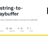 Github Dy String To Arraybuffer Convert Plain Base64 Datauri String