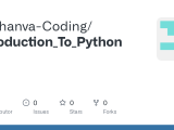 Github Sudhanva Coding Introduction To Python