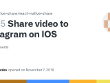 Share Video To Instagram On Ios Issue 625 React Native Share React