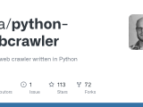 Github Ewa Python Webcrawler Simple Web Crawler Written In Python