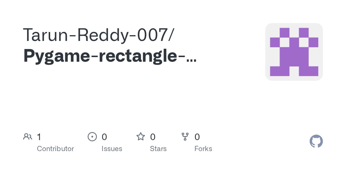 GitHub - Tarun-Reddy-007/Pygame-rectangle-moving-program