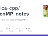 Github Eroica Cpp Openmp Notes Examples And Test Code For Openmp