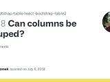 Can Columns Be Grouped Issue 398 React Bootstrap Table React