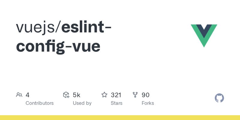 GitHub - vuejs/eslint-config-vue