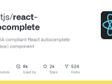 Github Reactjs React Autocomplete Wai Aria Compliant React