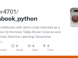 Github Oliver4701 Databook Python Ipython Notebooks With Demo Code