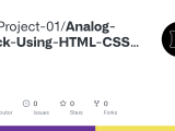 Github Rll Project 01 Analog Clock Using Html Css And Javascript