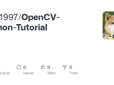 Github Jzlin1997 Opencv Python Tutorial