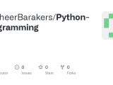 Github Sudheerbarakers Python Programming