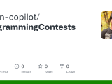 Github Jagan Copilot Programmingcontests