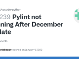 Pylint Not Running After December Update Issue 18239 Microsoft
