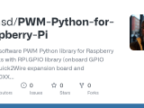 Github Techsd Pwm Python For Raspberry Pi Simple Software Pwm Python