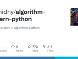 Github Dashidhy Algorithm Pattern Python Python Version Of Algorithm