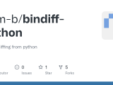 Github Sam B Bindiff Python Binary Diffing From Python