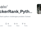 Github Jishaiv Hackerrank Python Hacker Rank Python Challenges