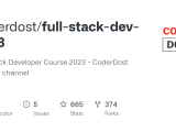 Github Coderdost Full Stack Dev 2023 Full Stack Developer Course