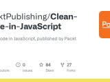 Github Packtpublishing Clean Code In Javascript Clean Code In