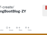 Github Gitzy Create Springbootblog Zy