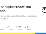 Github Aws Samples React Ssr Lambda Demo Of Server Side Rendering